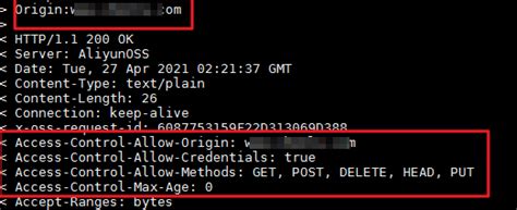 设置跨域规则后调用oss时仍然报no access control allow origin 的错误原因和解决方法 对象存储 阿里云帮助中心