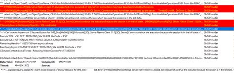 sccm console connectivity issues with sql server 2019 connection may