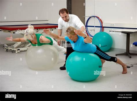 Physiotherapy Exercises Using Exercise Balls Physical Therapy In A