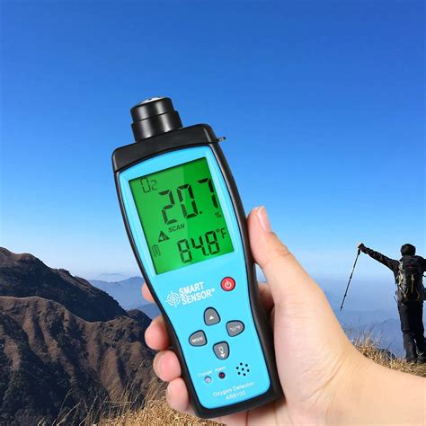 Oxygen Meter Konnon Portable Air Quality Monitor Meter O2 Oxygen Temp