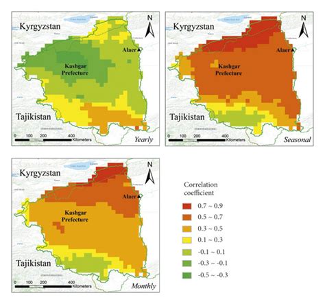 The Spatial Patterns Of Correlations Between Precipitation And