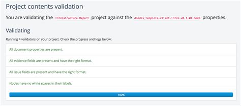 validate your project dradis pro help