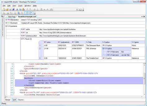 xml editor overview