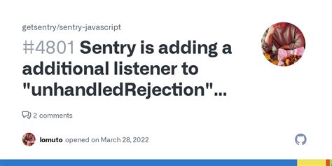 sentry is adding a additional listener to unhandledrejection event