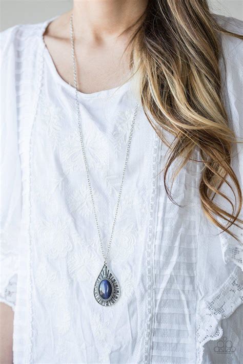 Paparazzi Total Tranquility Blue Moonstone Necklace