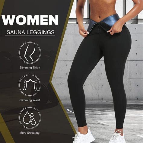 Sauna Pants For Women Compression High Waist Yoga Pants Slimming Body
