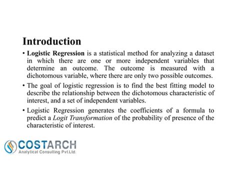 Logistic Regression Analysis Ppt
