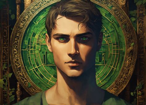 Lexica An Illustration Style Where Man With Green Eyes Delves Deeper