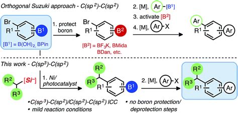 C Sp 3 C Sp 2 Cross Coupling Of Alkylsilicates With Borylated Aryl