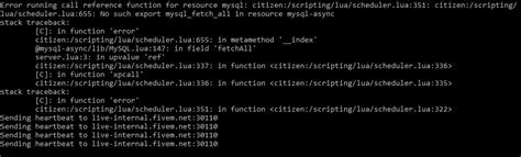 [issue] no such export mysql fetch all in resource mysql async