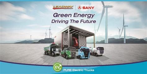ลีดเวย์ฯ เตรียมเปิดตัว “รถบรรทุกหัวลากไฟฟ้า 100 แบรนด์ Sany” ไตรมาส