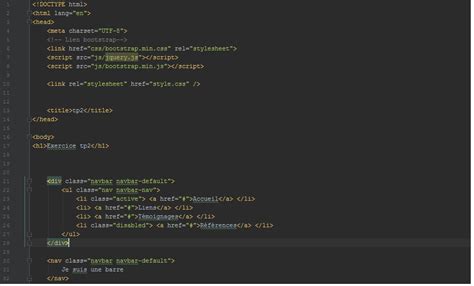 bootstrap nav bar par leprogrammeur83 openclassrooms