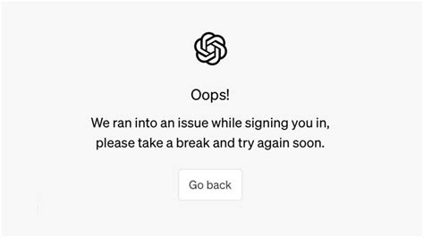fix oops we ran into an issue while signing you in on chatgpt