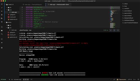 building failed after update to alpha13 platformio ide