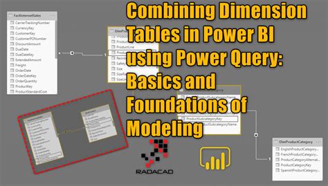 combining dimension tables in power bi using power query basics and