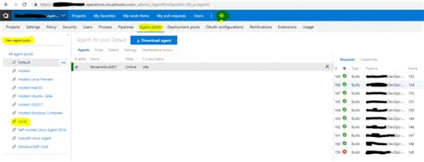 azure devops setup local windows build agent to run vsts