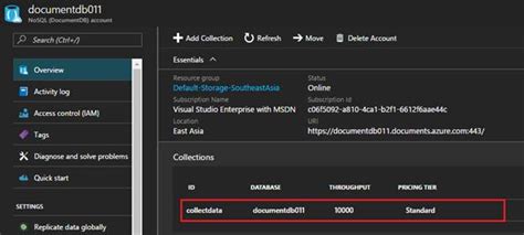azure nosql documentdb