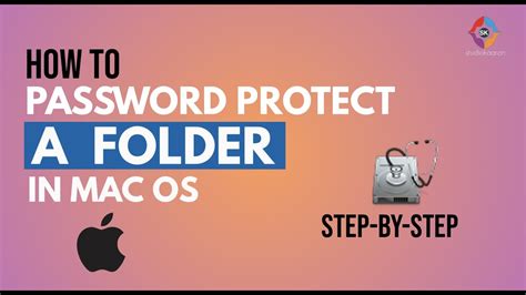 how to password protect a folder in a mac os disk utility youtube
