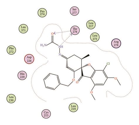 A And B 2d And 3d Representation Of The Binding Mode Of Compound