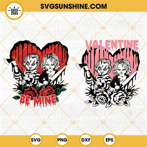 Chucky Tiffany Be Mine Valentine Svg Bundle Be Mine Svg Chucky