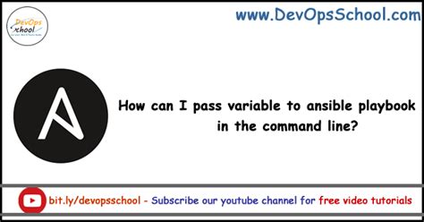 how can i pass variable to ansible playbook in the command line