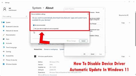 How To Disable Device Driver Automatic Update In Windows 11 Youtube