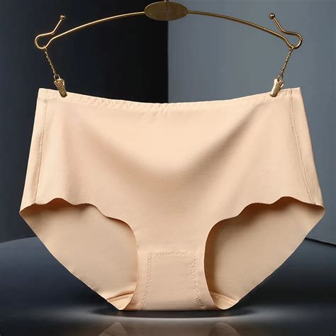 Buy Ice Silk Solid Women Panties 3xl Large Size