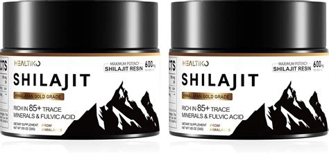 Shilajit Pure Himalayan Organic Shilajit Resin 600mg