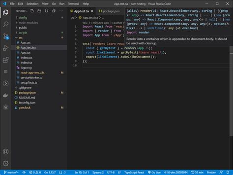 render api returns type any when using typescript · issue 801