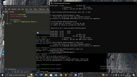 compiler et exécuter un programme c windows youtube