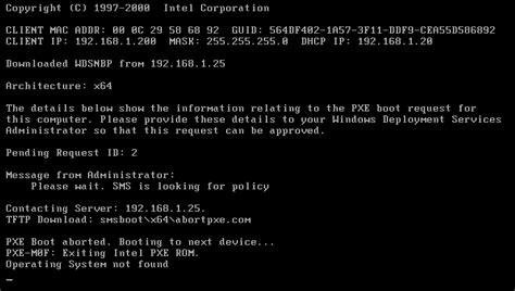 clint boessen s blog pxe boot aborted booting to next device