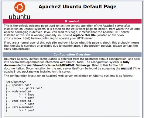 directorios y comandos de apache2 en ubuntu