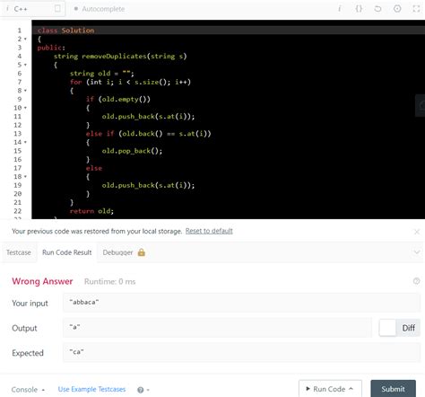 code shows different results in leetcode and pc leetcode discuss