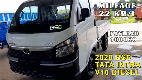 2020 Tata Intra V10 Bs6 Diesel Mini Truck Base Variant White Colour
