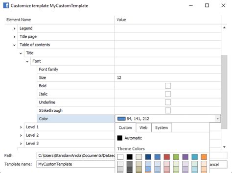 branding and customizing pdf export dataedo documentation