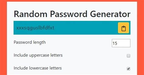 Random Password Generator Using Javascript Beginner