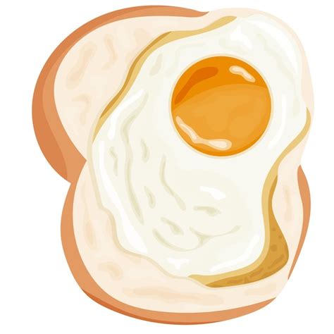 Premium Vector Breakfast Option Namely Fried Chicken Egg On Toasted