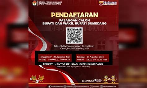 Kpu Umumkan Pendaftaran Pasangan Calon Bupati Dan Wakil Bupati Sumedang