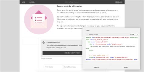 2 simple options for connecting squarespace and convertkit