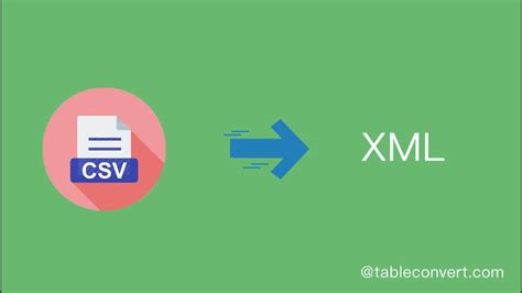how to convert csv to xml online youtube