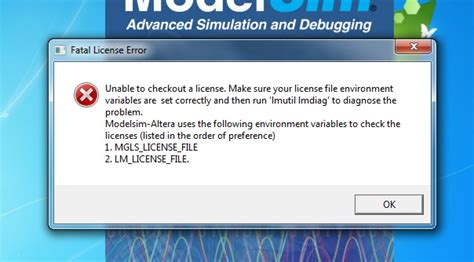 modelsim altera starter edition needs licence why intel community