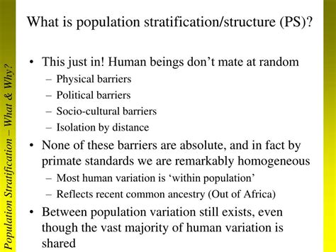 Ppt Population Stratification Powerpoint Presentation Free Download