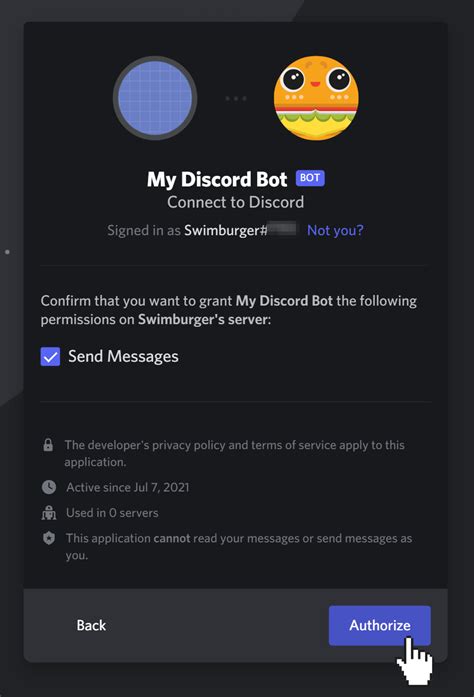 how to create a discord bot using the worker template and host it