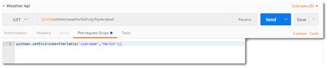 what is pre request script in postman and how to write pre request