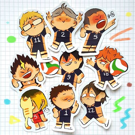 Haikyuu Stickers Haikyuu Sticker Set Anime Stickers Etsy