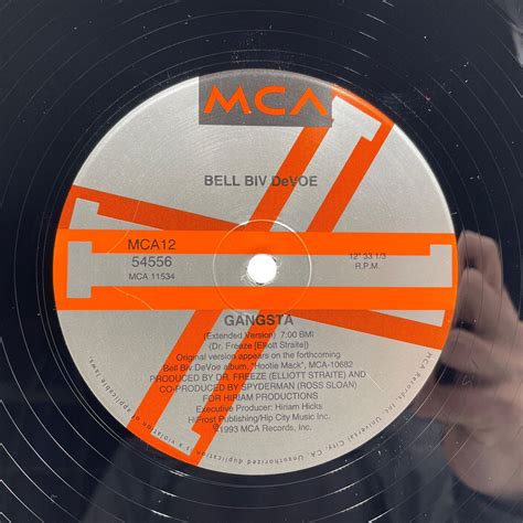 Bell Biv Devoe Gangsta Promo 12 Single Mca Records Mca 12
