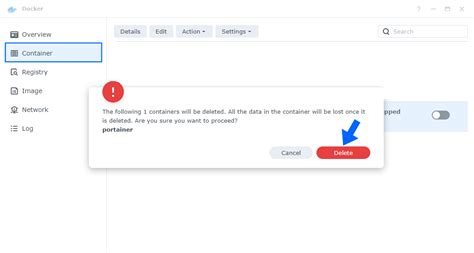 how to update docker image portainer about dock photos