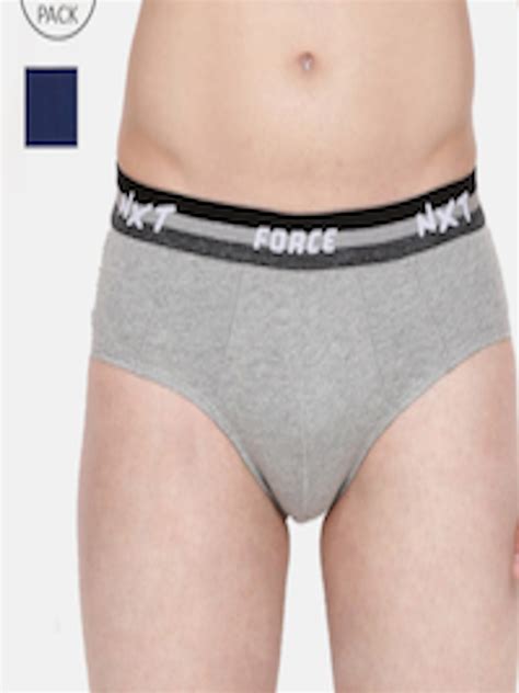 Buy Force Nxt Men Pack Of 2 Assorted Basic Briefs Mnff 115 Po2 Briefs