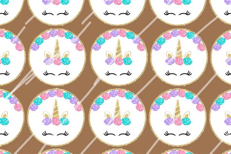Unicorn Cupcake Toppers Instant Download Printable Cute Etsy