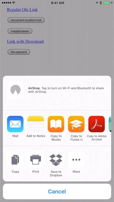 linking to pdfs in cordova apps